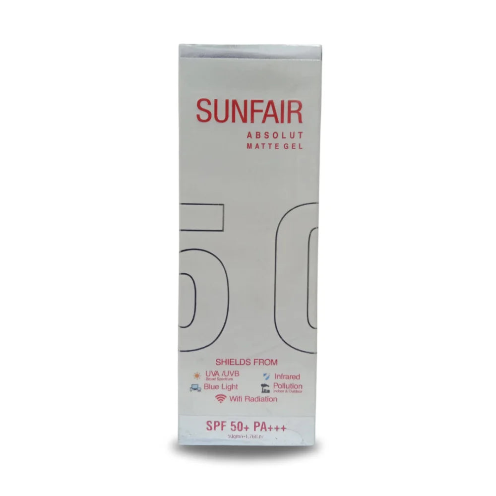 Sunfair Absolute matte gel SPF 50+ PA+++ Water Resistant Sunscreen- 50
