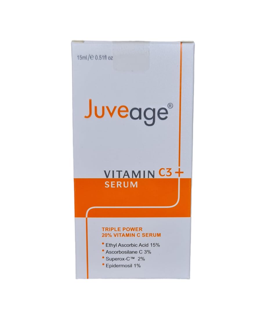 Juveage vitamin C3+ serum triple power skin brightening